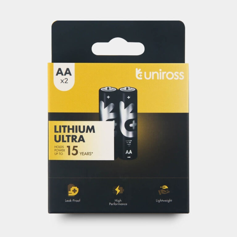 Uniross FR6 AA Ultra Lithium AA Battery (2 Pack) - Uniross