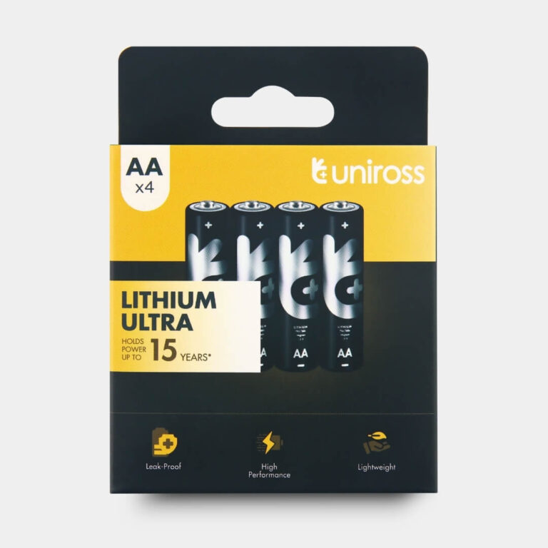 Uniross FR6 AA Ultra Lithium Battery (4 Pack) - Uniross