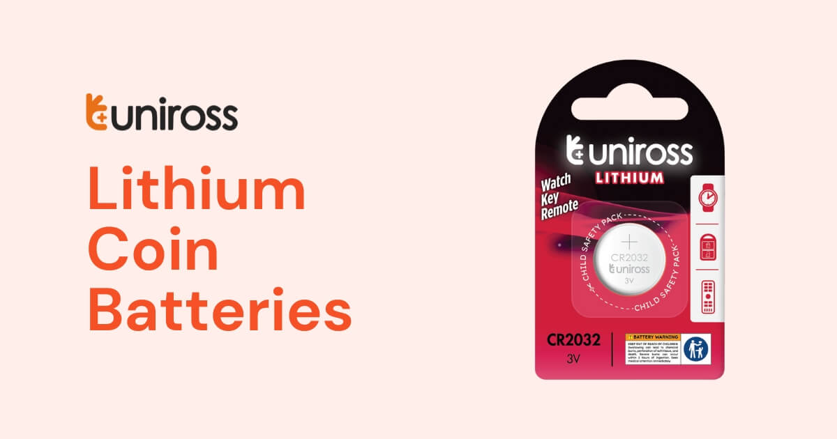 Lithium Coin Cell Batteries - Uniross