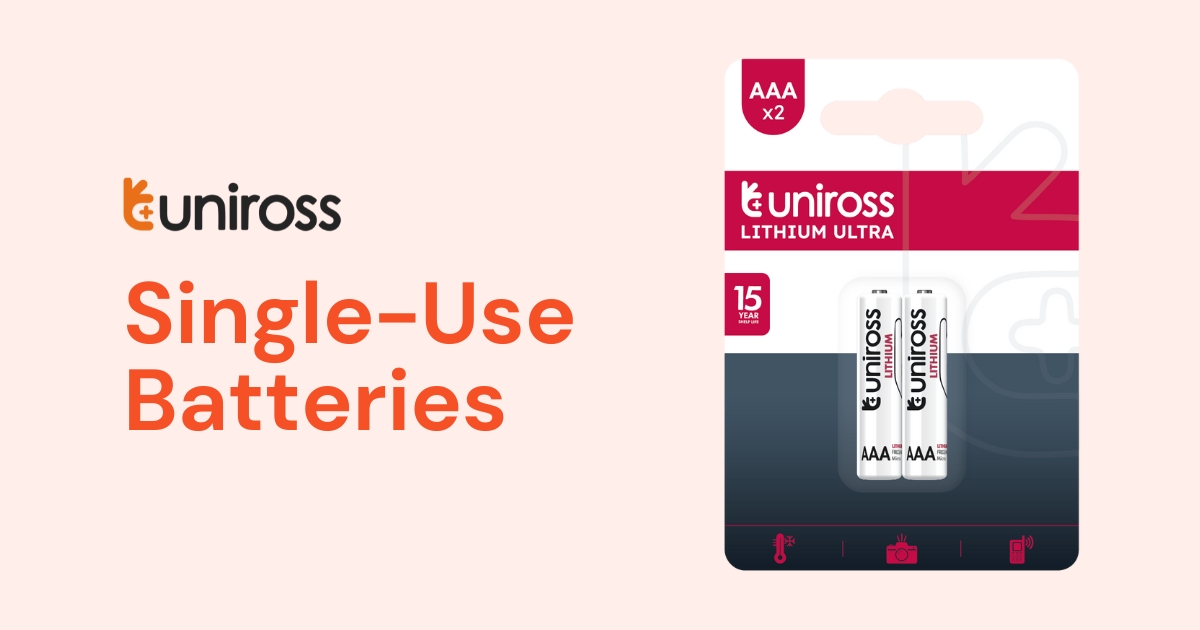 Single-Use Batteries - Uniross